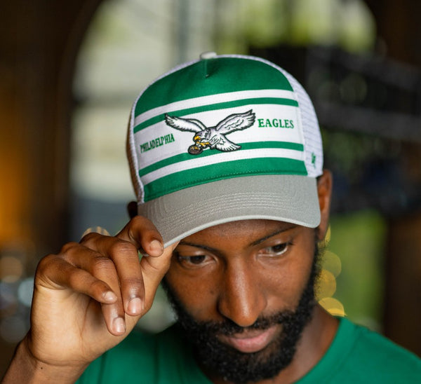 Philadelphia Eagles Historic Kelly Double Header SPR Hitch Hat - Shibe ...