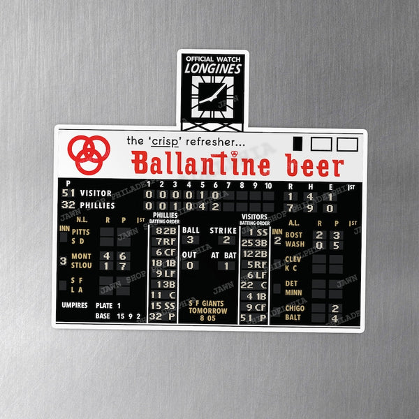 Connie Mack Stadium Scoreboard Magnet - Shibe Vintage Sports