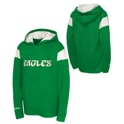 Philadelphia Eagles Youth Thermal Hooded Long Sleeve - Shibe Vintage Sports