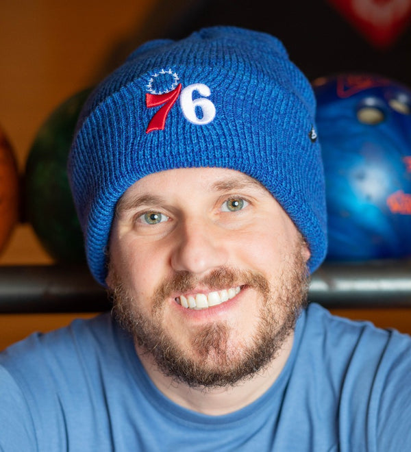 Philadelphia 76ers Brain Freeze Blue Knit hat - 76 Logo - Shibe Vintage ...