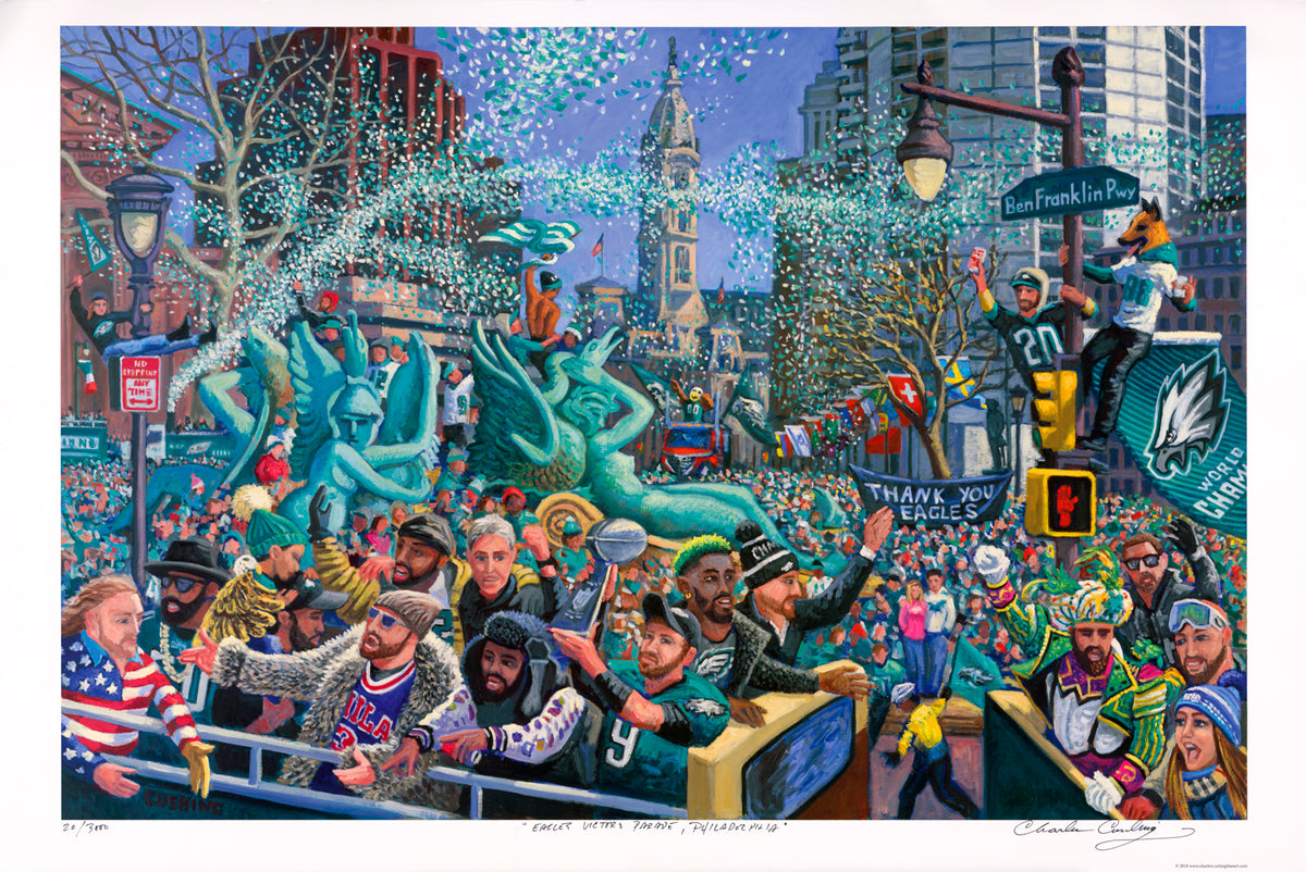 Eagles 2018 Championship Parade Print by Charles Cushing - Shibe ...